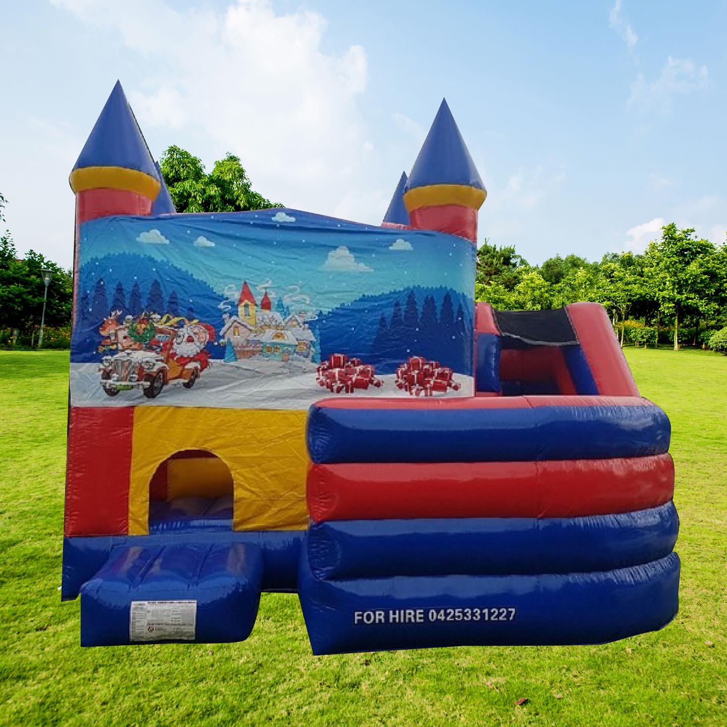 Jumping Castle Hire Merry Christmas Combo | Jumping Rascals