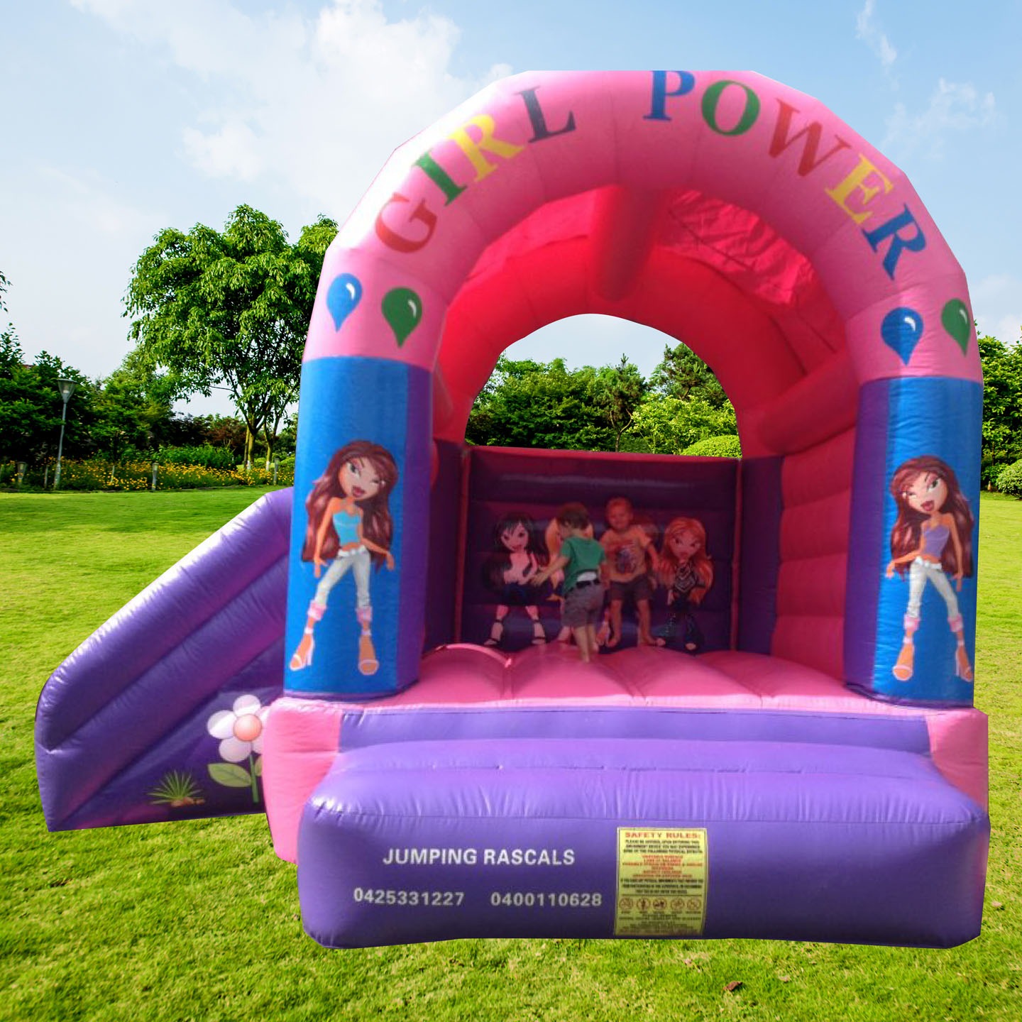 Girl Power Combo Jumping Castle | Jumping Rascals