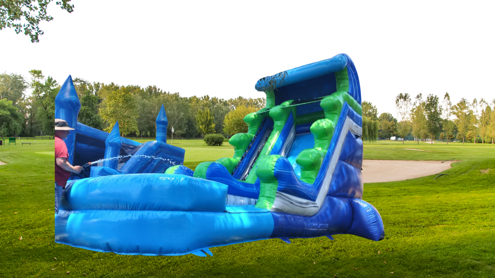 The wave Jumping Castle Hire | Jumping Rascals